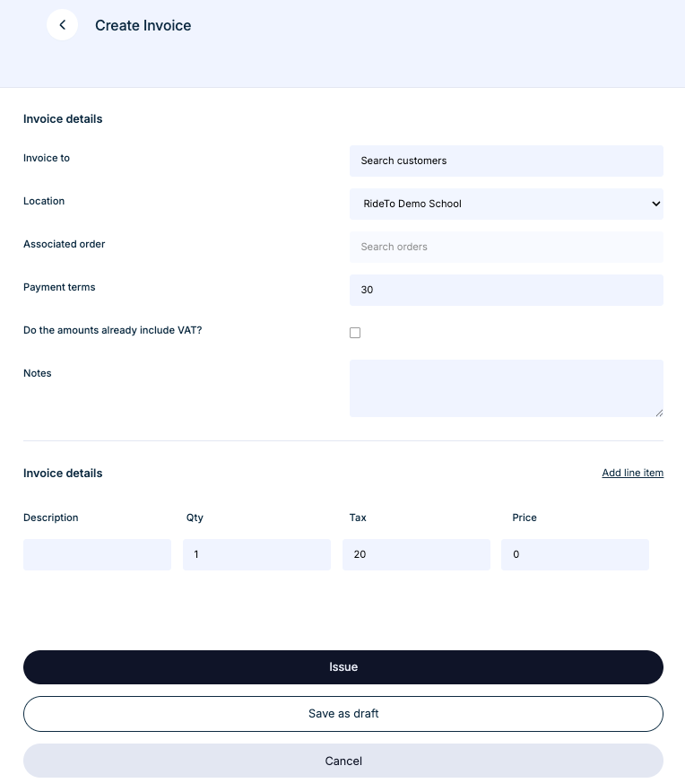 🧾 Invoices